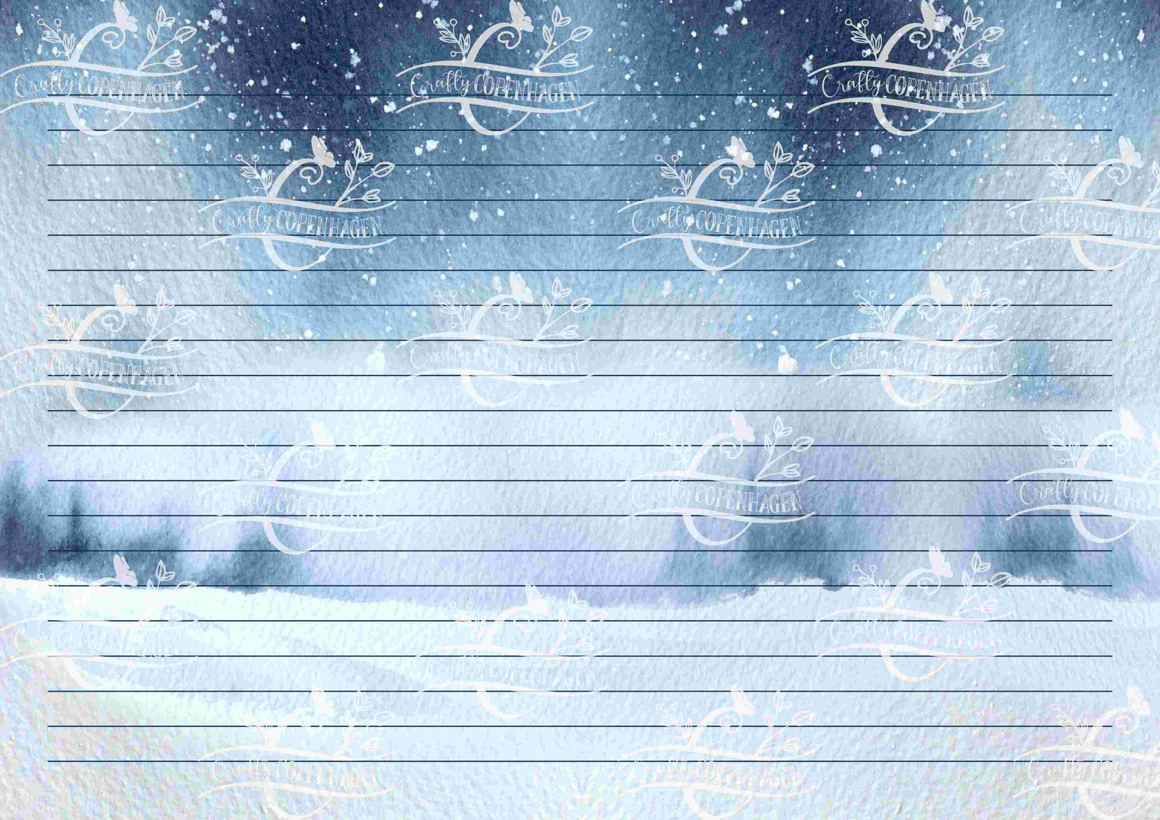 Winter Wonderland Journal Kit - 10 Pages Instant Download & Print Digi ...